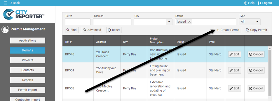 How To Create a New Permit